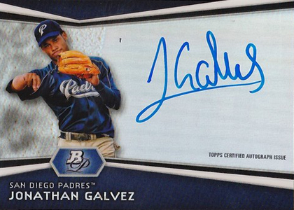 2012 Bowman Platinum Baseball Prospect Autographs Visual Checklist