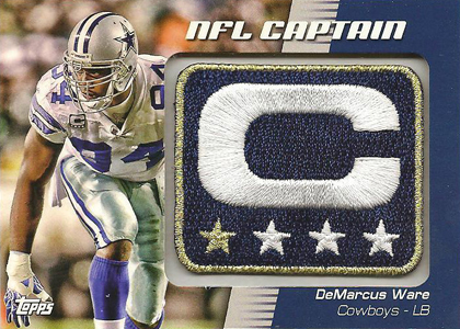 2012 Topps Football NFL Captain Patch Relic Cards Checklist and Guide