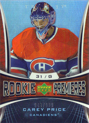 Comprehensive Carey Price Rookie Card Guide