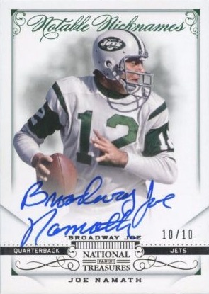 Top Joe Namath Football Cards, Vintage Cards, Rookie Cards
