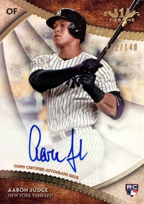Aaron Judge Rookie Card Checklist, Top Prospect Cards, Best Autographs
