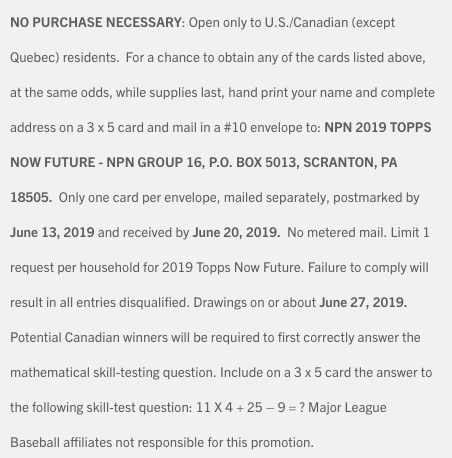 2019 Topps Now Future Award Winners Baseball Checklist, Details, Prizes