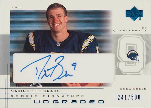 Top Drew Brees Rookie Cards Ranked List, Best Autograph Buying Guide
