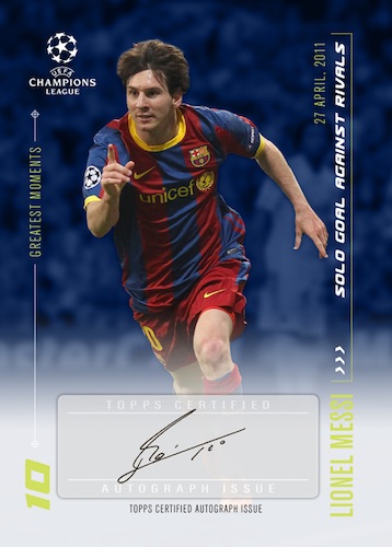 2020 Topps Lionel Messi Champions League Checklist Info, Buy Boxes