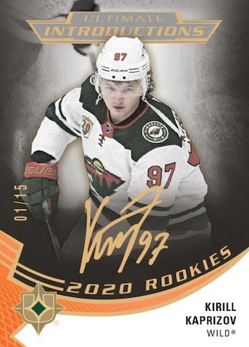 2020-21 Ultimate Collection Hockey Checklist, Set Info, Boxes, Odds, Date