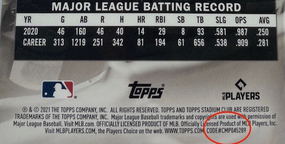 2021 Topps Stadium Club Baseball Variations Checklist, Gallery, SP Codes