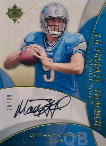 Matthew Stafford Rookie Cards Guide, Top List, Best Autographs, Gallery