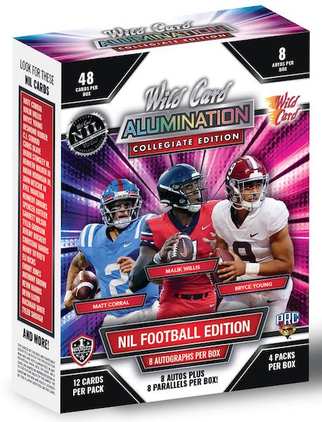 2021 Wild Card Alumination NIL Collegiate Football Checklist, Set Info