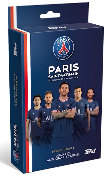 2021-22 Topps Paris Saint-Germain Team Set Checklist, Box Info