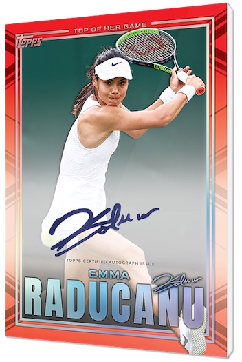 2022 Topps Emma Raducanu Rising Ace Retrospective Checklist